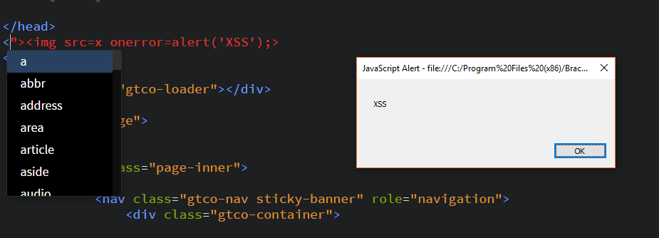 Security issue - XSS · Issue #14461 · adobe/brackets · GitHub