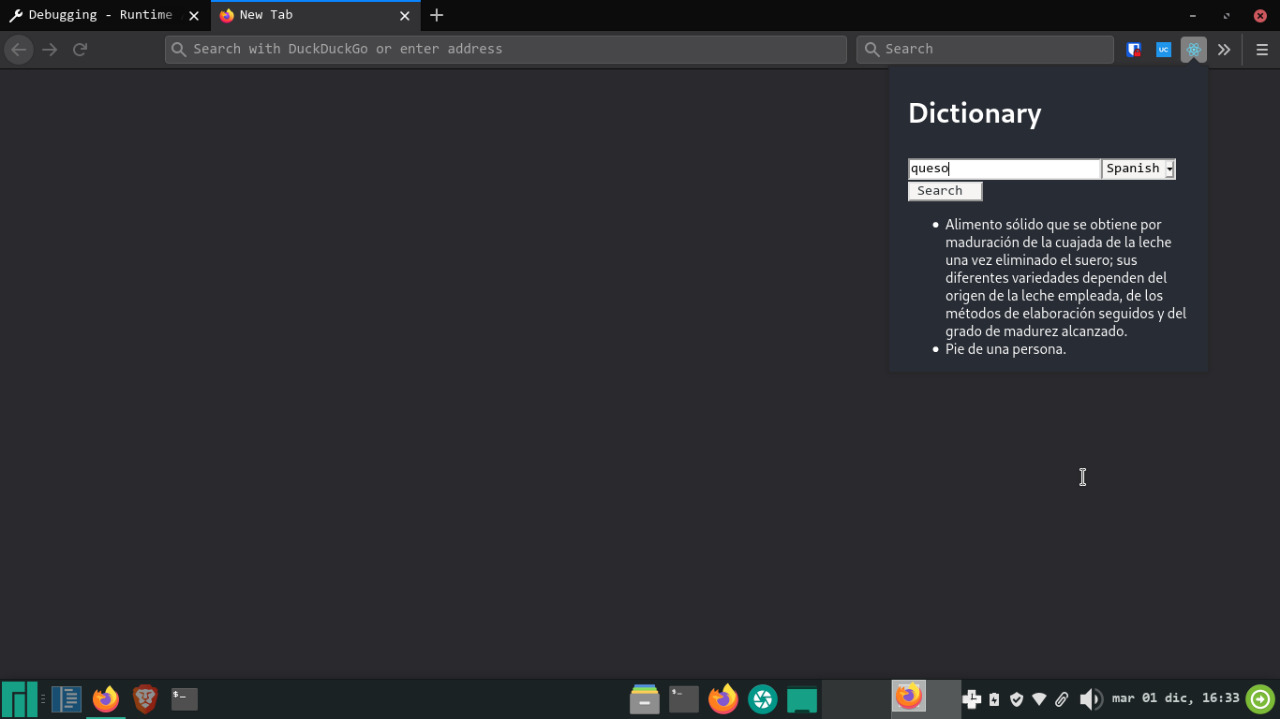 GitHub - matiasop/dictionary-extension: Dictionary extension for web ...