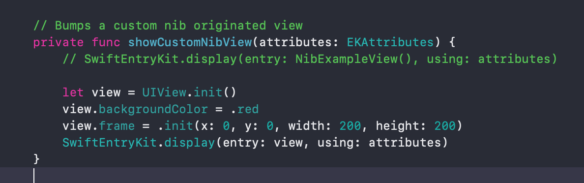 Can't display the custom view · Issue #296 · huri000/SwiftEntryKit · GitHub