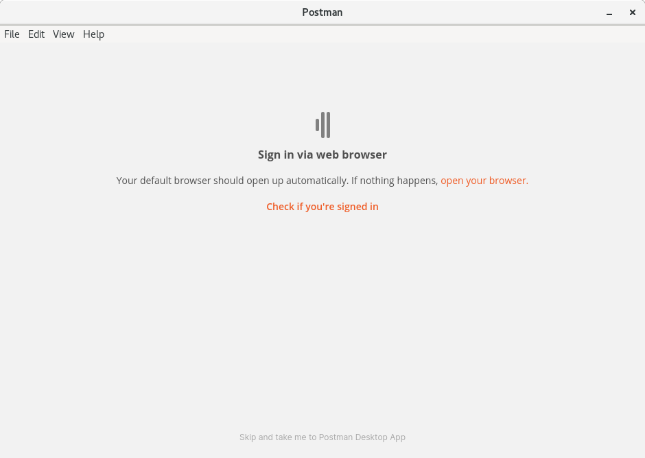 Unable to Sign In from Linux Desktop App · Issue #9522 · postmanlabs/postman-app-support · GitHub
