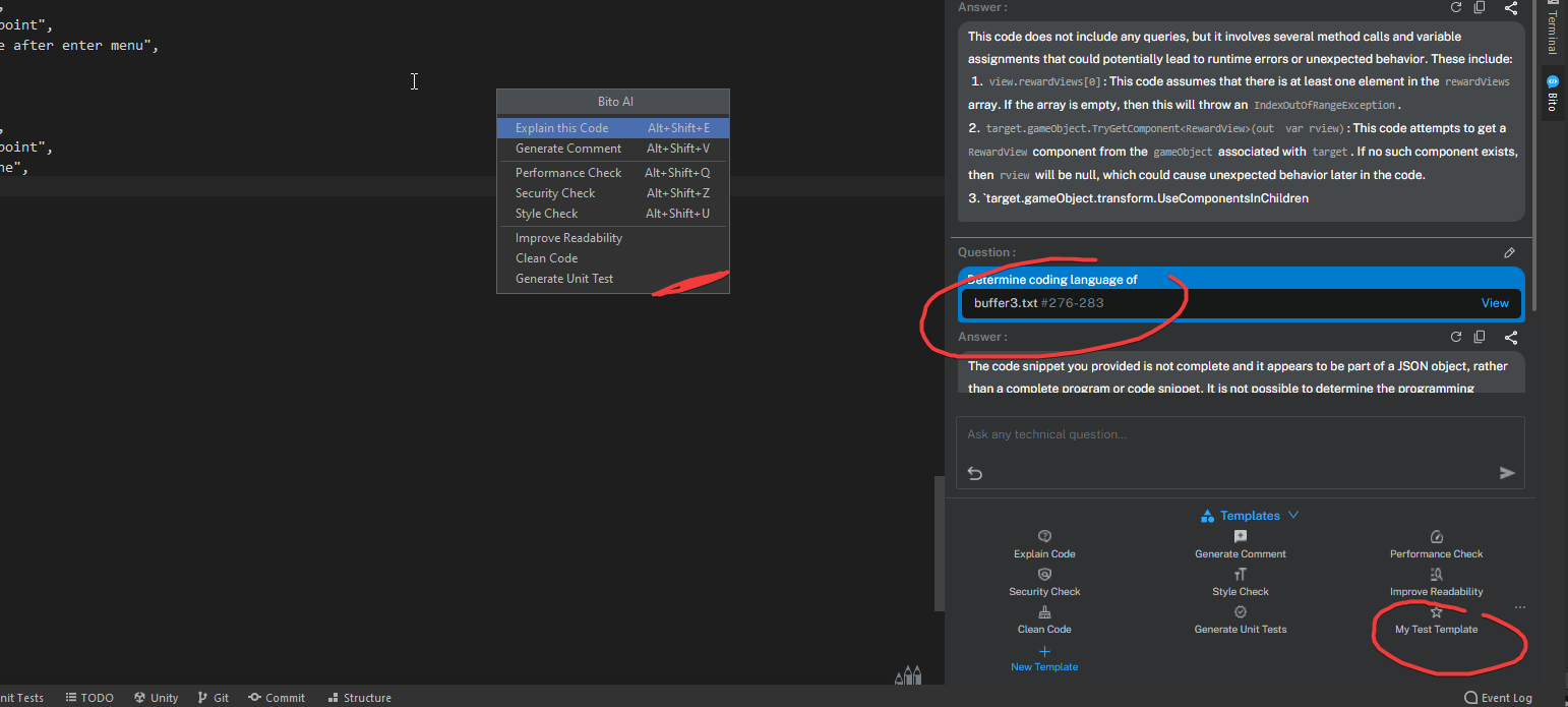 Allow Custom Questions in addition to predefined shortcuts for selected code. · Issue #37 ...