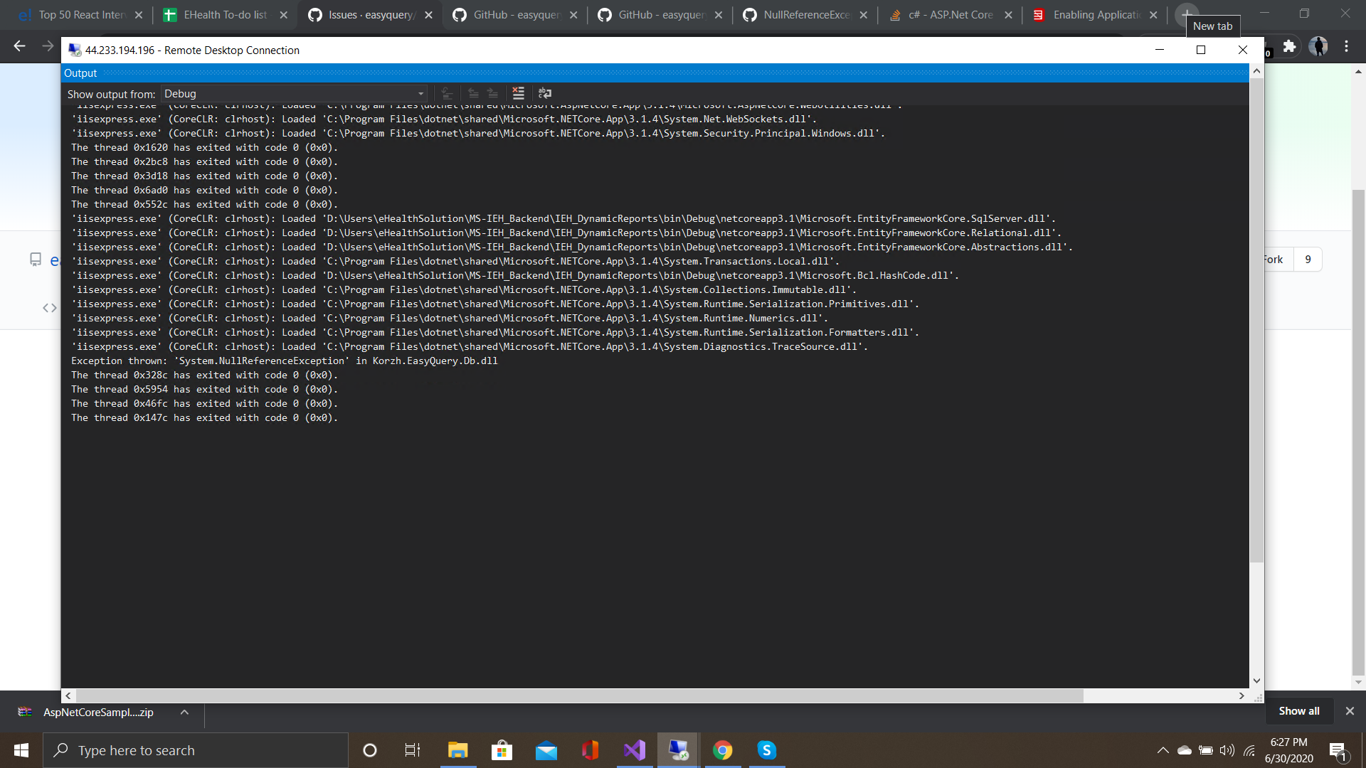 Getting Null Exception While I Am Trying To Use Multiple Tables · Issue 8594