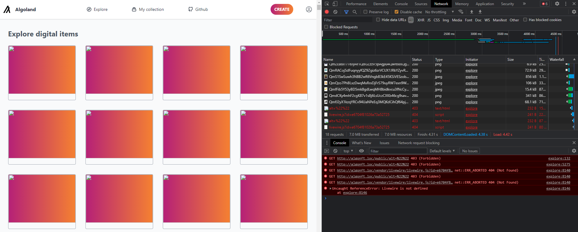 Laravel error when loading the homepage · Issue #1 · RootSoft/algoland · GitHub