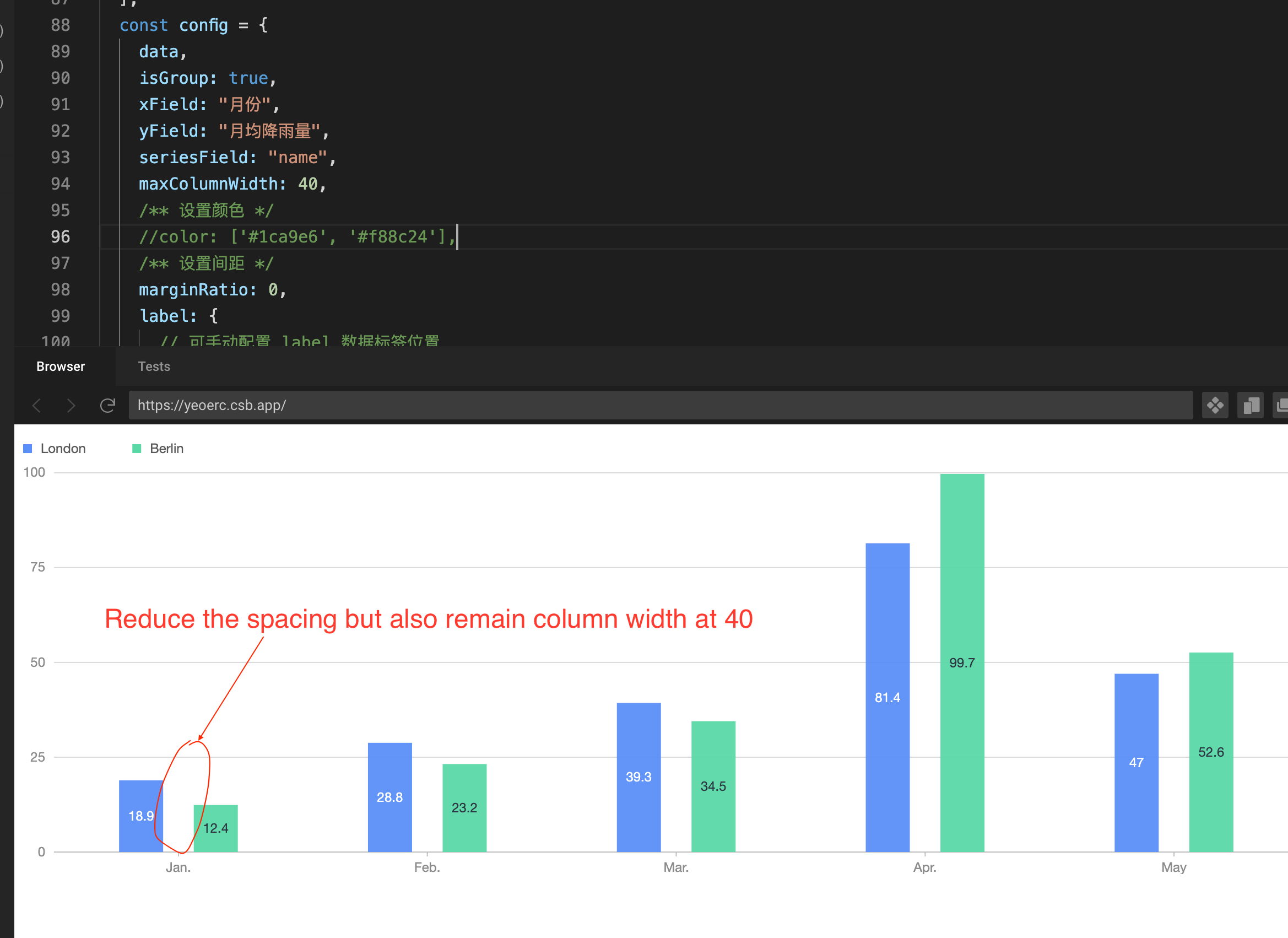 🧐[问题] Adjust spacing between Column along with Column width · Issue ...