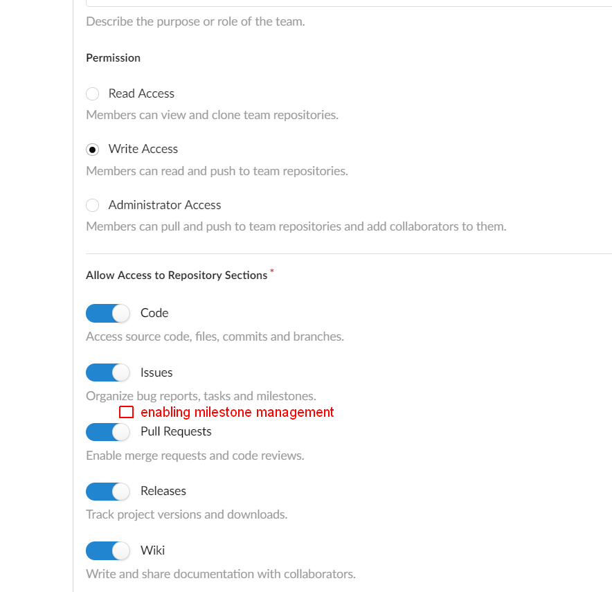 Restrict Permissions On Milestones · Issue 8083 · Go Gitea Gitea · Github