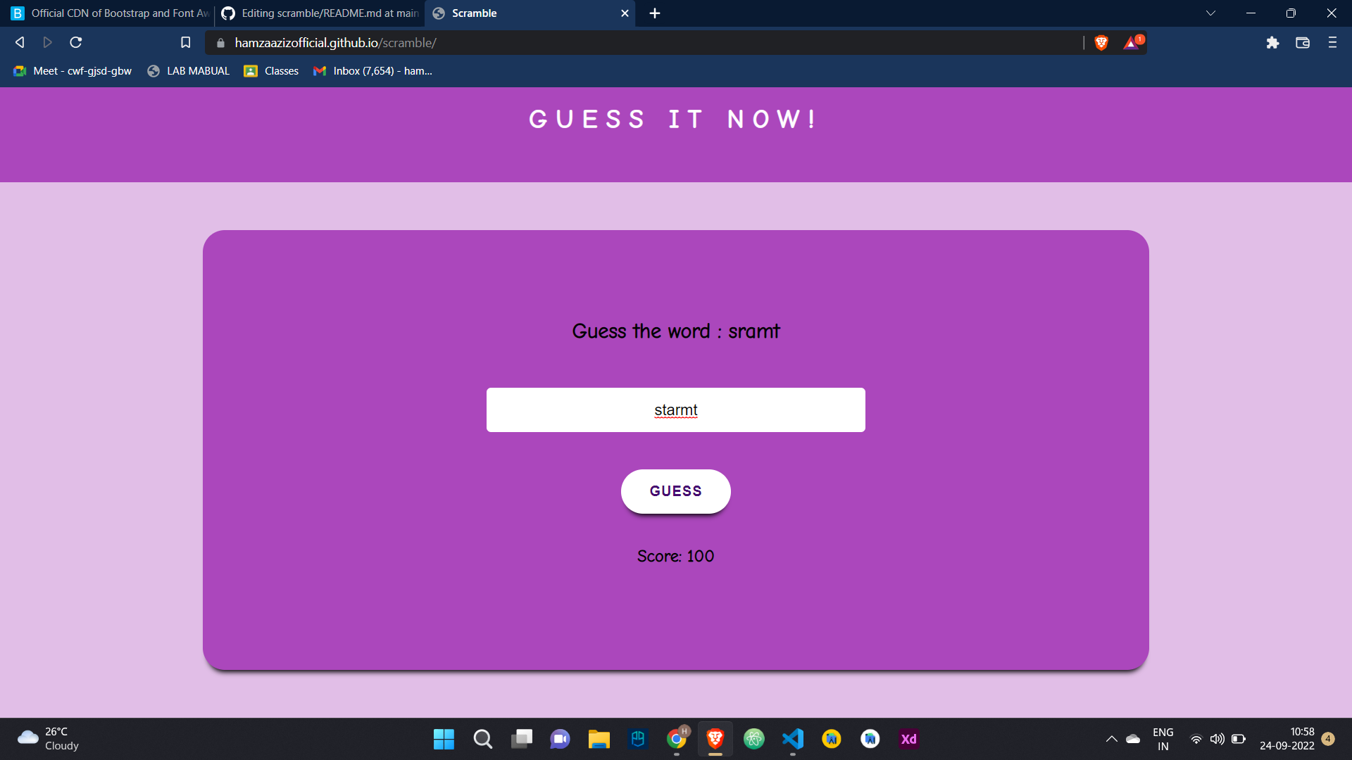 GitHub - hamzaazizofficial/scramble