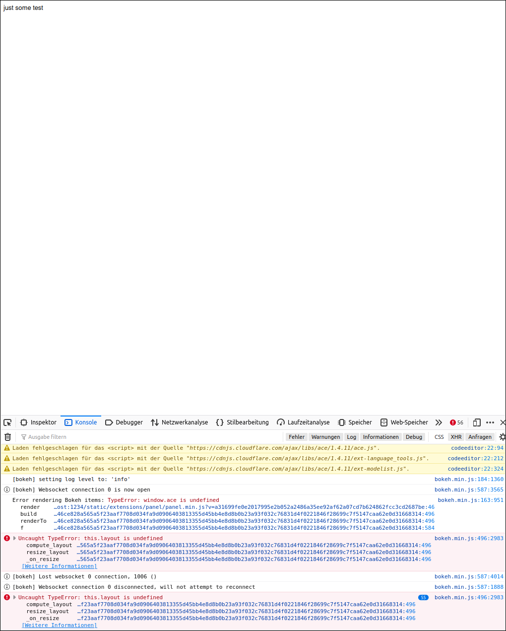 Codeeditor Widget Does Not Work When Using Panel Offline With Inline