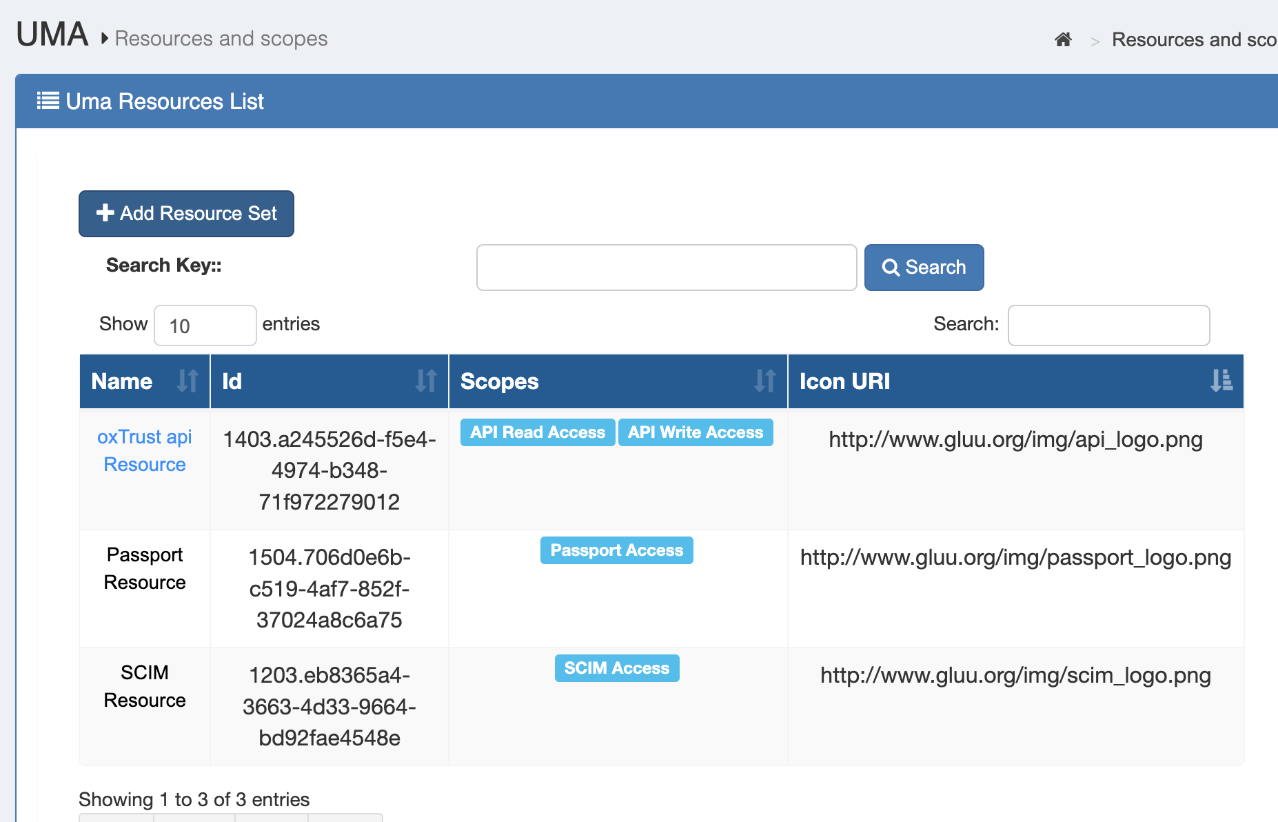 Remove "Add Resource Set" button from UMA / Resources · Issue #2216 · GluuFederation/oxTrust ...