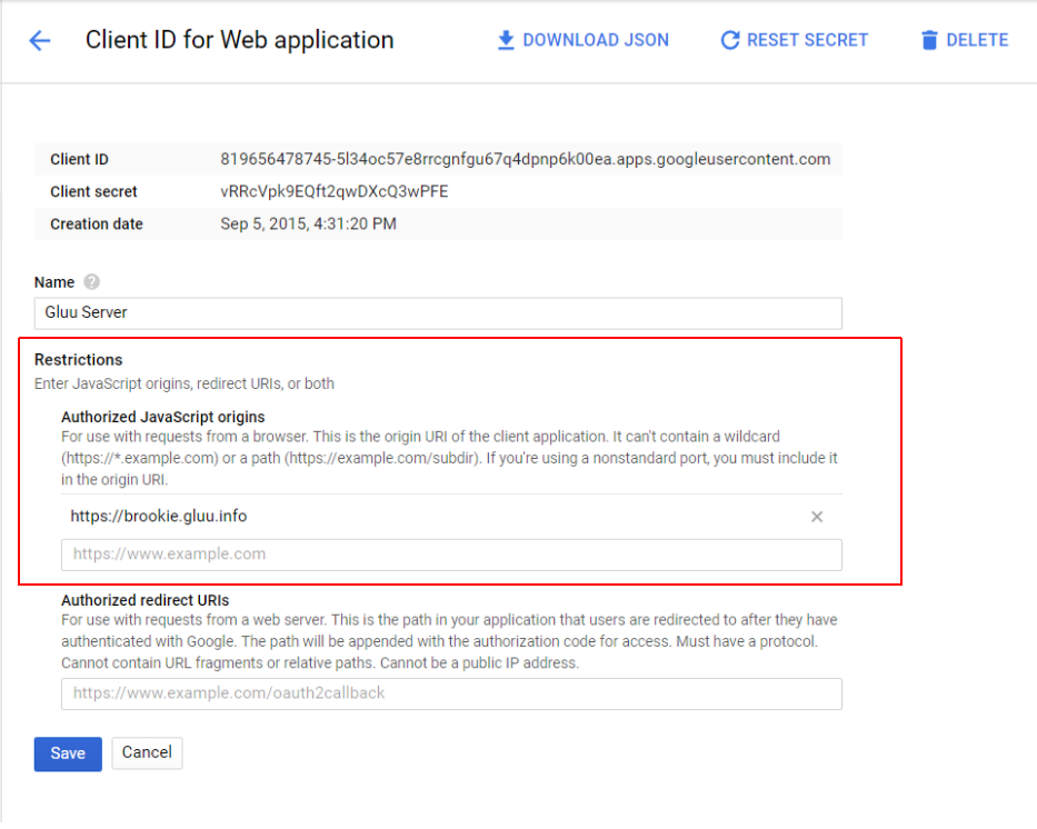 Enable client to restrict javascript origin · Issue #749 · GluuFederation/oxAuth · GitHub