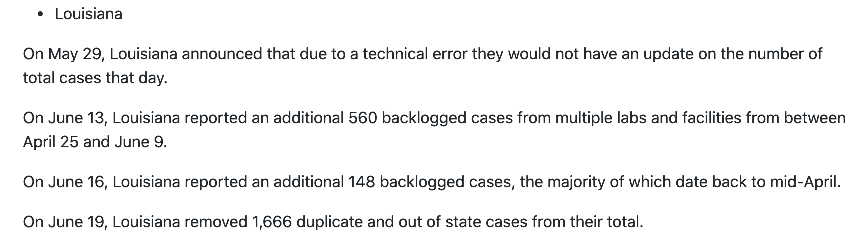 Data Issue: Louisiana Information-> Discrepancy between Website and Readme File · Issue #389 ...