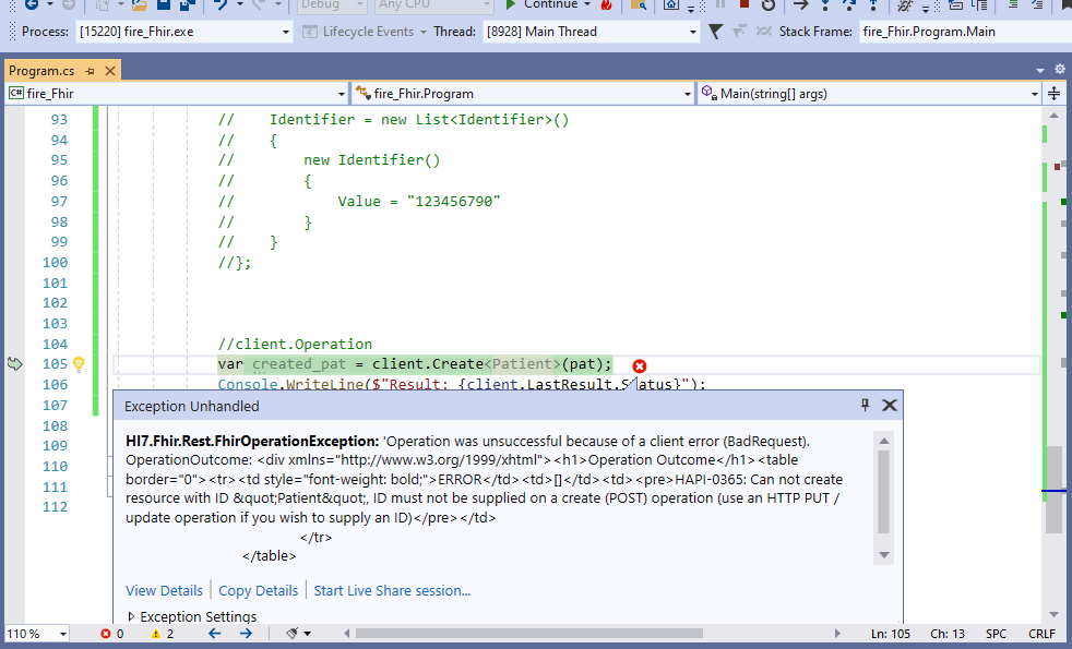 HAPI-0365 Error Message while creating Patient · Issue #3835 · hapifhir/hapi-fhir · GitHub