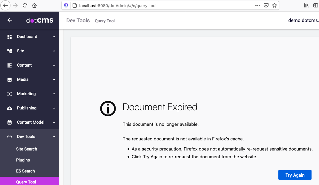 Make Query Tool Use fetch() to fill response · Issue #18314 · dotCMS/core · GitHub
