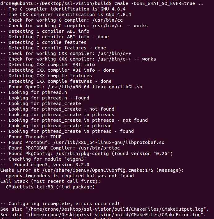 opencv_imgcodecs is required but was not found · Issue #169 · RoboCup-SSL/ssl-vision · GitHub