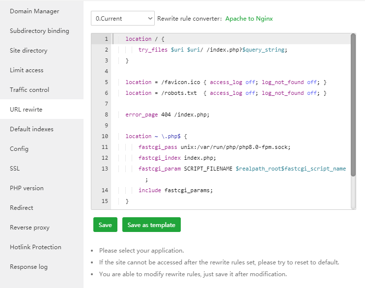 URL rewrite enabled · Issue #50 · aaPanel/aaPanel · GitHub