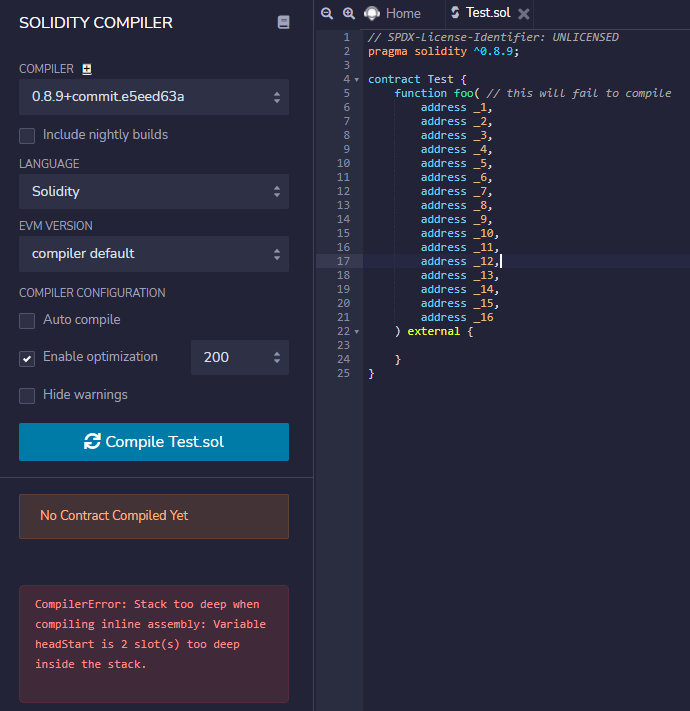Compiler Hangs With No Error/Output · Issue #300 · juanfranblanco/vscode-solidity · GitHub
