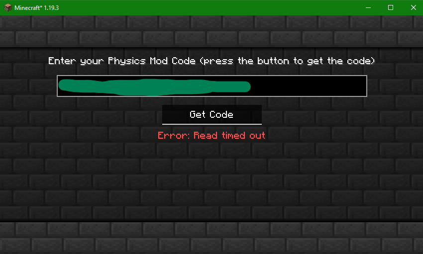 Always Time out [BUG] · Issue #619 · haubna/PhysicsMod · GitHub
