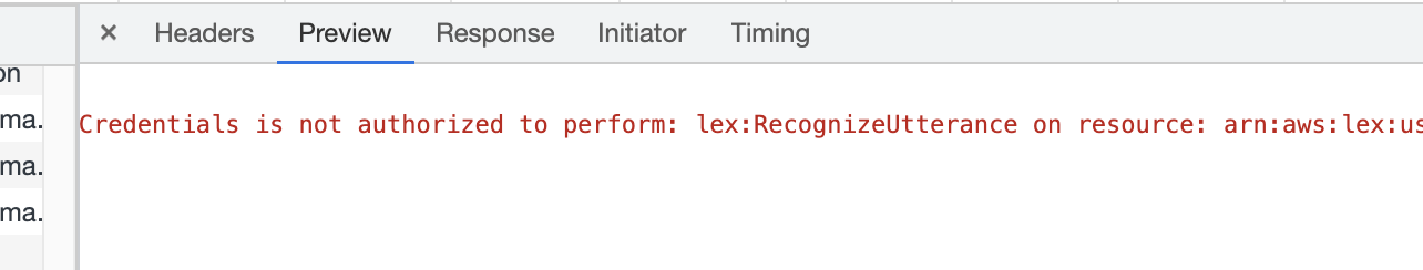 V2 Updating With New Apis Getting Below Error · Issue 263 · Aws Samplesaws Lex Web Ui · Github