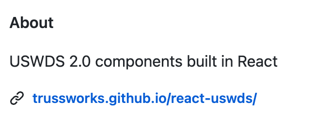 [docs] Update "About" section of repo to reflect USWDS 3.0 · Issue #2219 · trussworks/react ...
