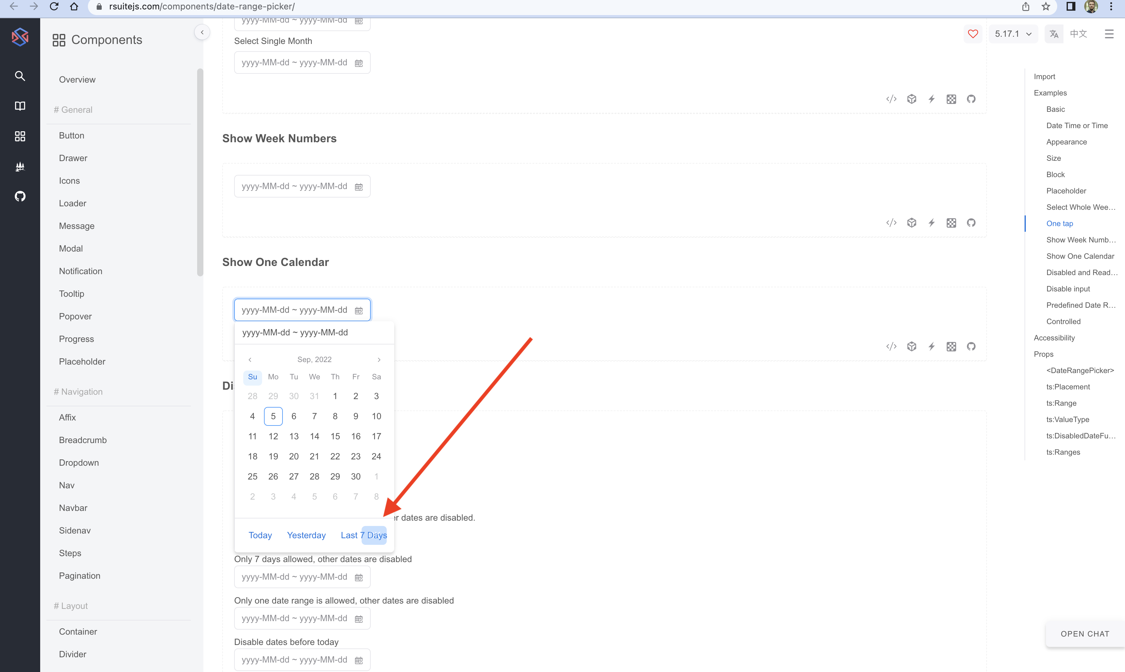 DateRangePicker with prop showOneCalendar has broken OK button · Issue #2691 · rsuite/rsuite ...