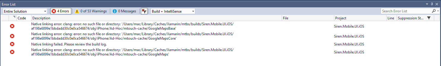Native linking error · Issue #494 · amay077/Xamarin.Forms.GoogleMaps · GitHub
