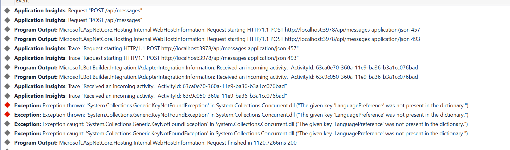 Keynotfound Exception For Dialogstate Or Accessors States · Issue 1261 · Microsoftbotbuilder
