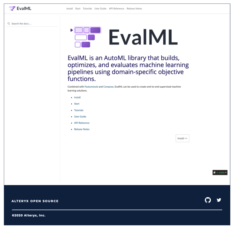Add Alteryx footer to Woodwork documentation · Issue #256 · alteryx/woodwork · GitHub