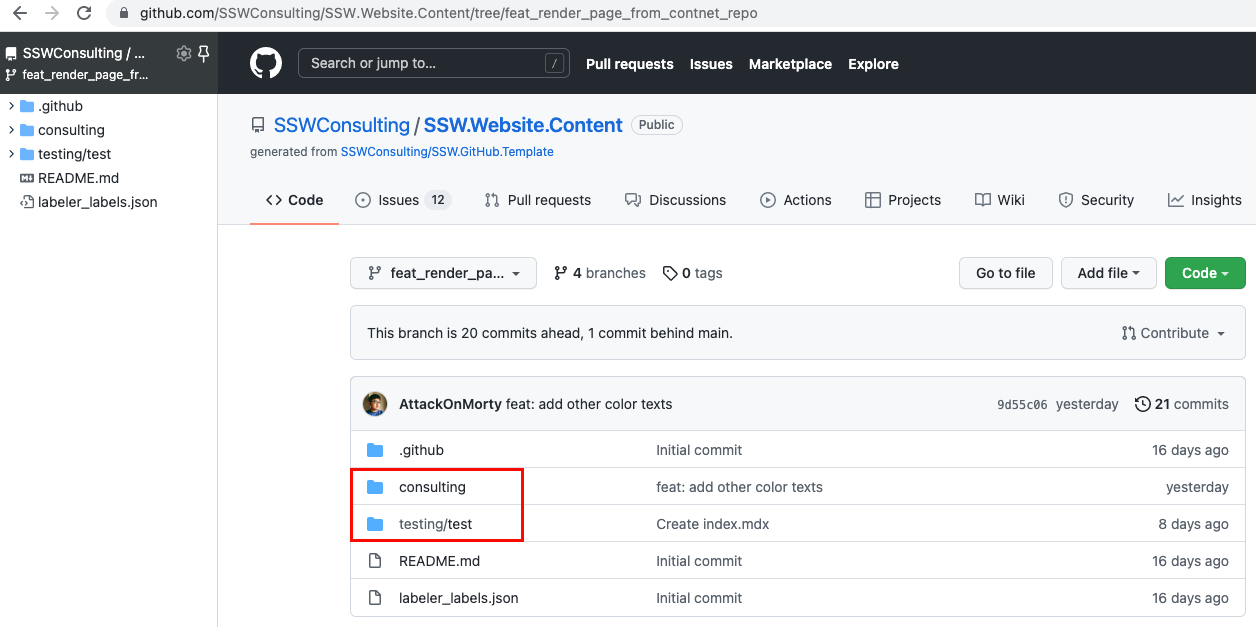 Add parent folder for contents · Issue #15 · SSWConsulting/zzSSW.Website.Content · GitHub