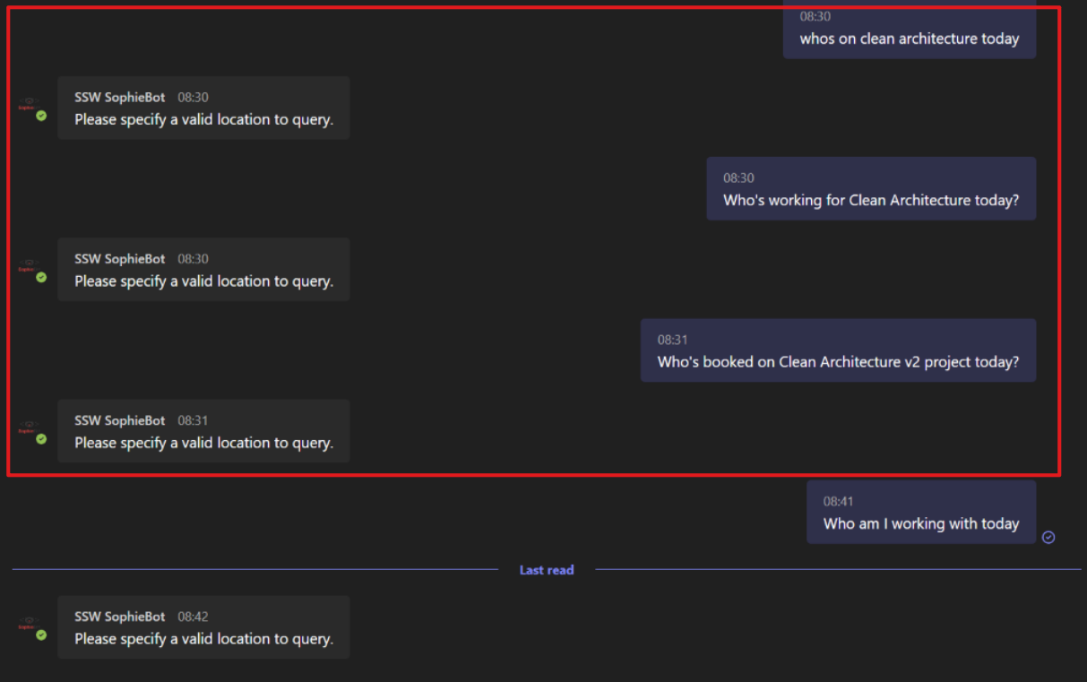 🐛 Certain project queries are not working · Issue #570 · SSWConsulting/SSW.SophieBot · GitHub