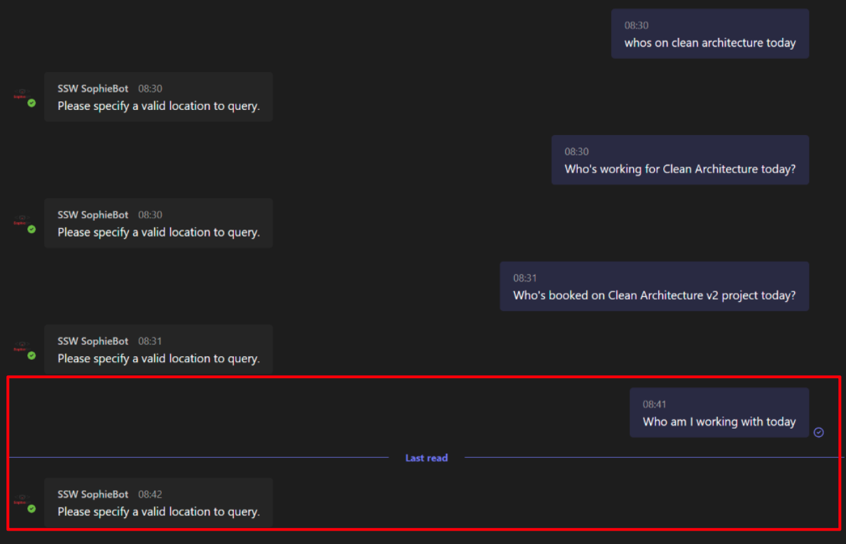 Who am I working with today · Issue #571 · SSWConsulting/SSW.SophieBot · GitHub