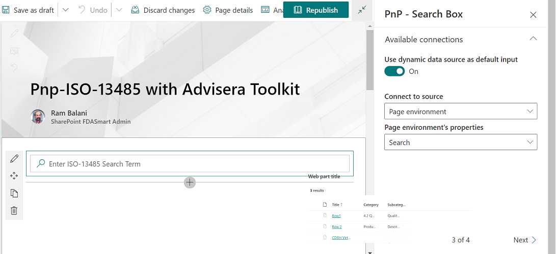 PnP Search Results Web Part Not Showing List Values · microsoft-search ...