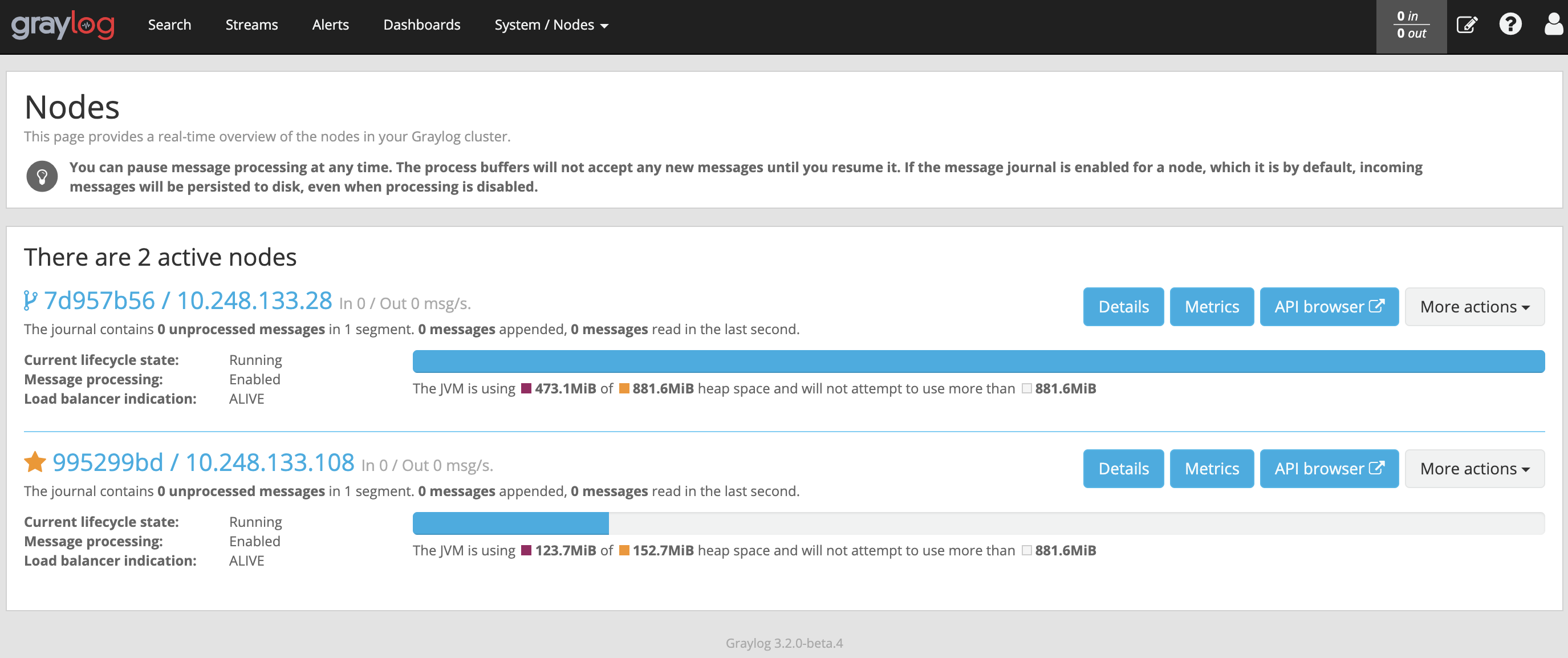 Graylog multi-node cluster: node_id continually changing/floating around, per-node display and ...
