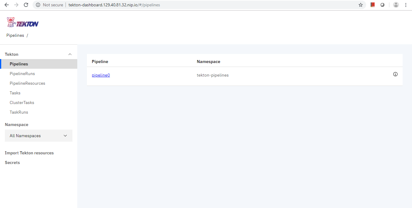 Unable to access tekton dashboard on ppc64le via browser · Issue #456 · tektoncd/dashboard · GitHub
