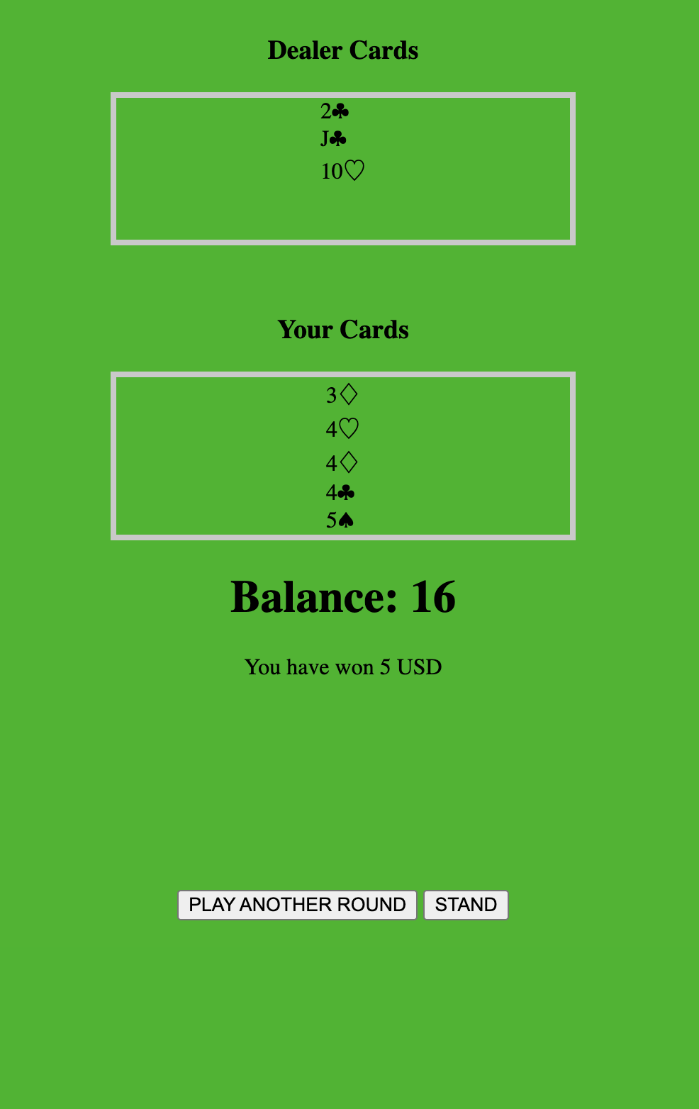GitHub - AiroaeiCatalin/Blackjack-JS-App