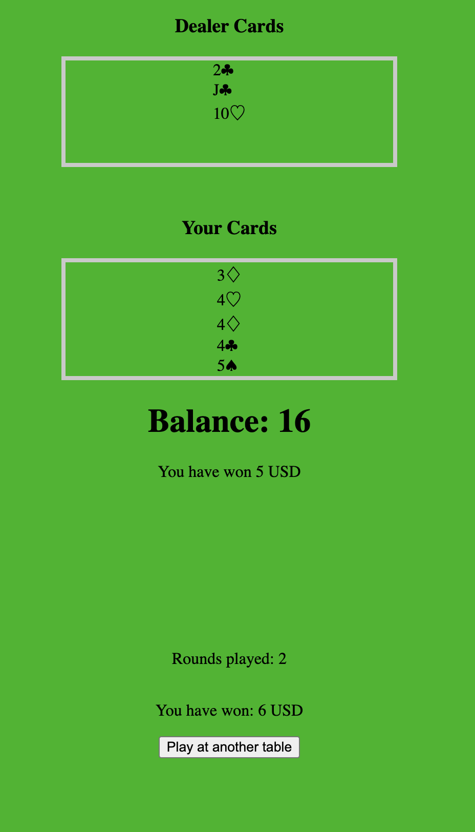 GitHub - AiroaeiCatalin/Blackjack-JS-App