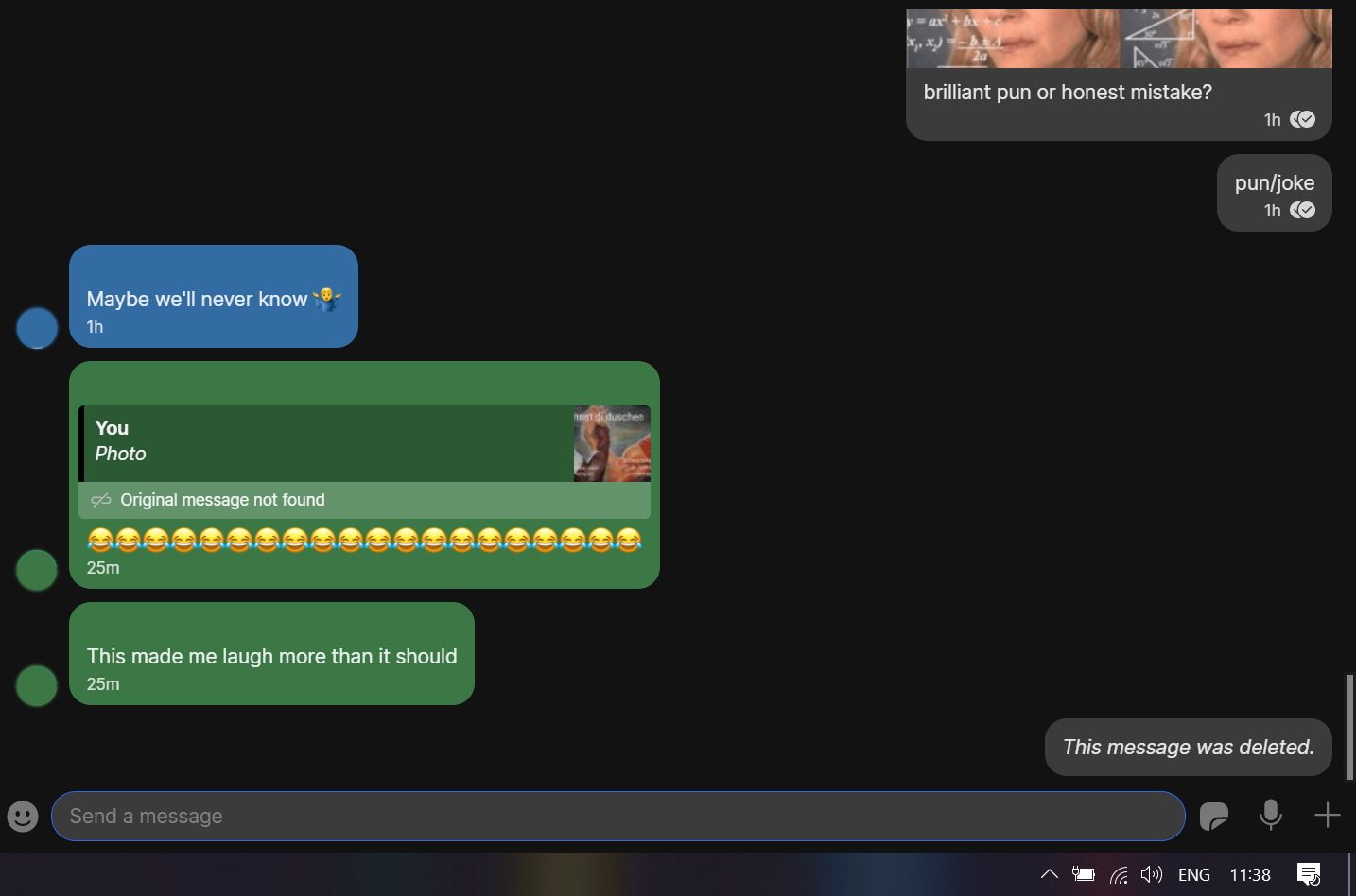 Signal Desktop not showing messages sent from mobile device · Issue #5301 · signalapp/Signal ...