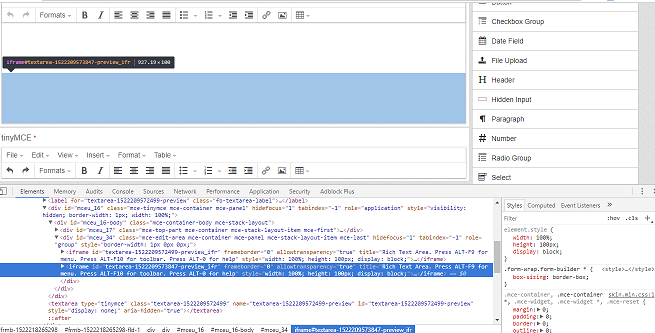 Multiple TinyMCE issue · Issue #732 · kevinchappell/formBuilder · GitHub