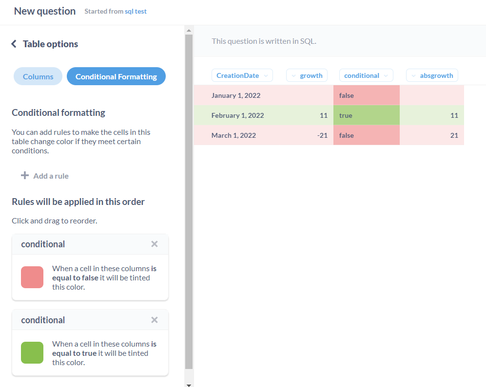 Bar color plot following table conditional formatting · Issue #21303 · metabase/metabase · GitHub