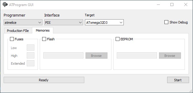 Github Ruggedscienceatprogram Gui Gui Wrapper Around Atmels Atprogram Utility