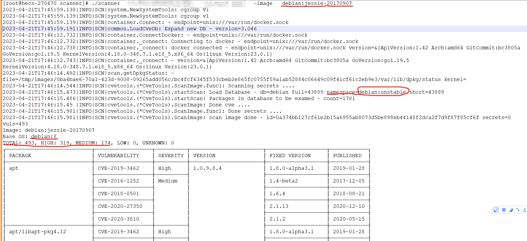 Scanner can't scanning Base OS Debian 8 · Issue #747 · neuvector/neuvector · GitHub