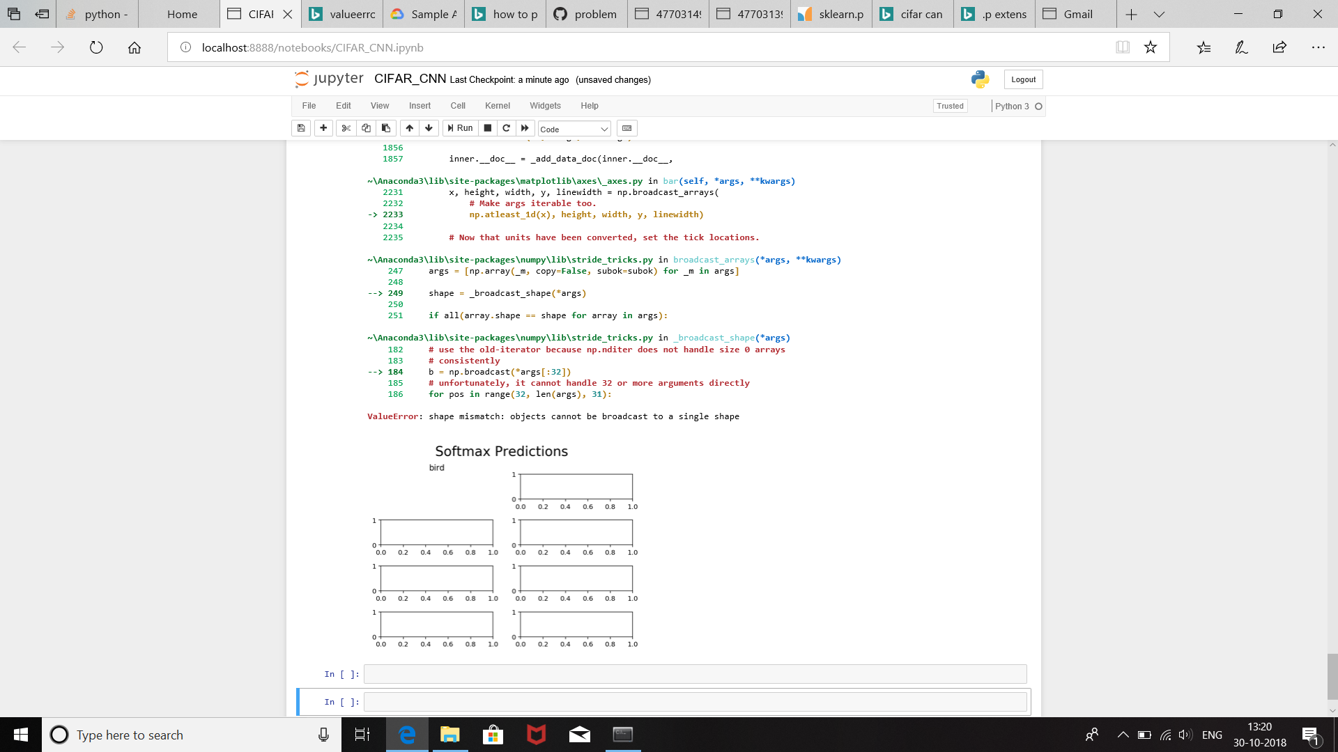 Problem In Prediction Value Error Valueerror Shape Mismatch Objects Cannot Be Broadcast To A 4606