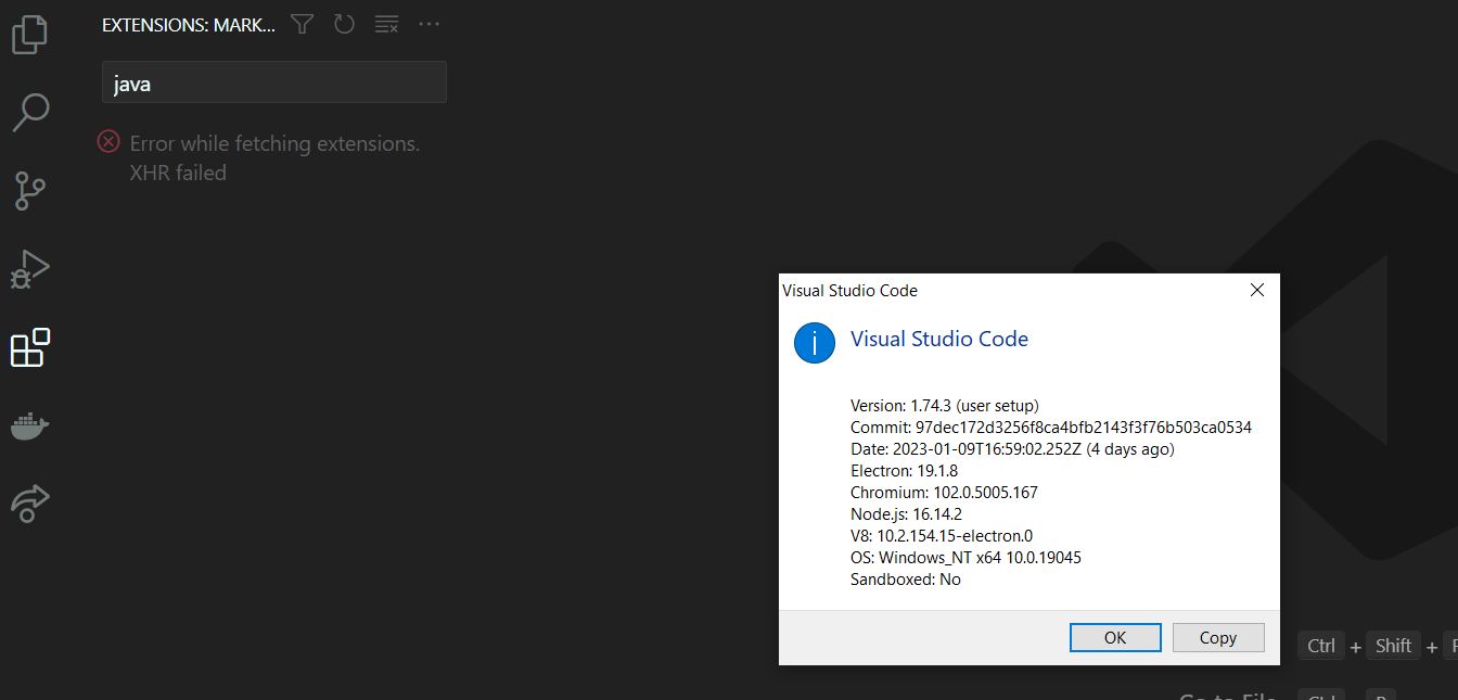 net::ERR_PROXY_CONNECTION_FAILED · Issue #171302 · microsoft/vscode · GitHub