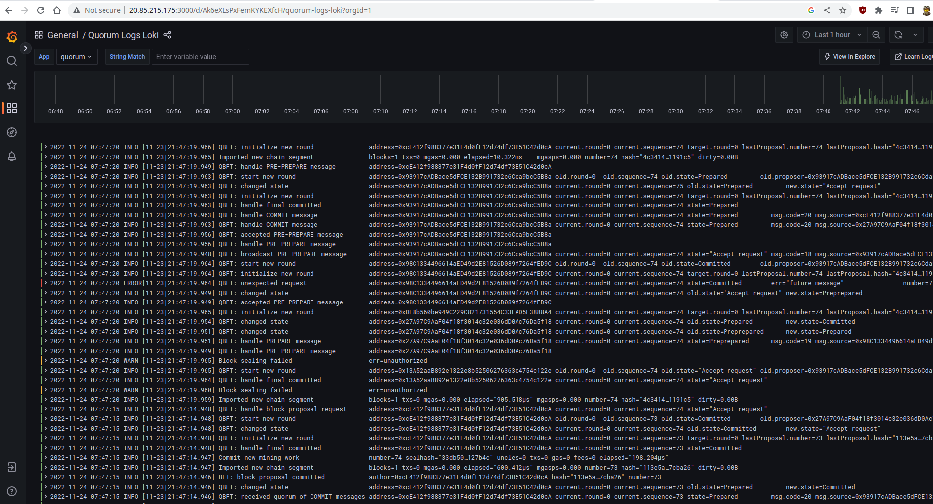 Web block explorer · Issue #217 · Consensys/quorum-dev-quickstart · GitHub