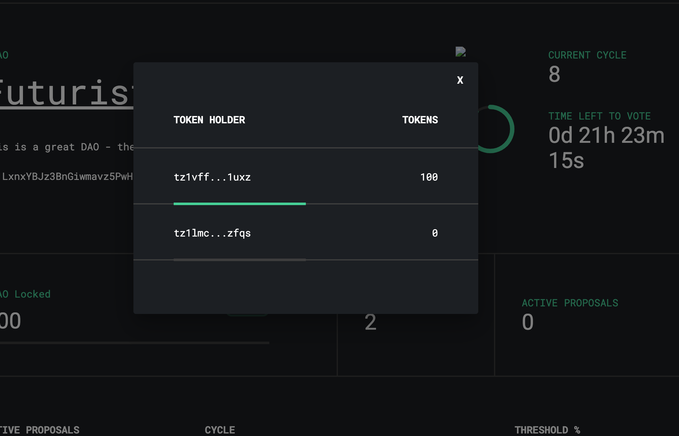 Locked tokens's token holders modal displays wrong bar color · Issue #95 · dOrgTech/homebase-app ...