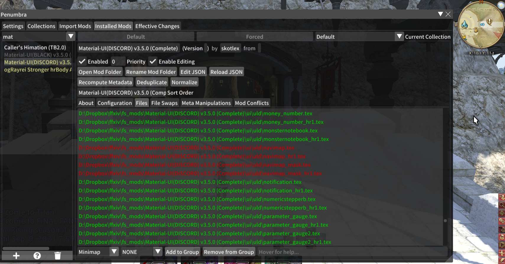Penumbra support · Issue #240 · skotlex/ffxiv-material-ui · GitHub