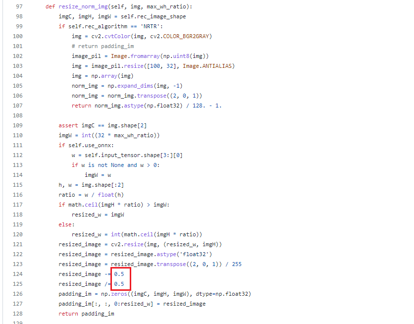 Normalize图片的问题 · Issue #6005 · PaddlePaddle/PaddleOCR · GitHub