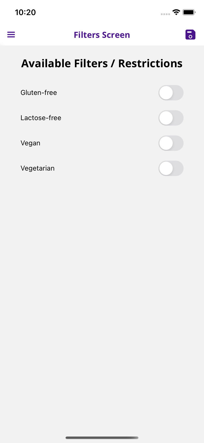 GitHub - anas-ambalavan/React-Native-Meals-App: A Meals App using React Native