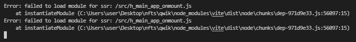 failed to load module for ssr: /src/h_main_app_onmount.js · Issue #7049 · vitejs/vite · GitHub