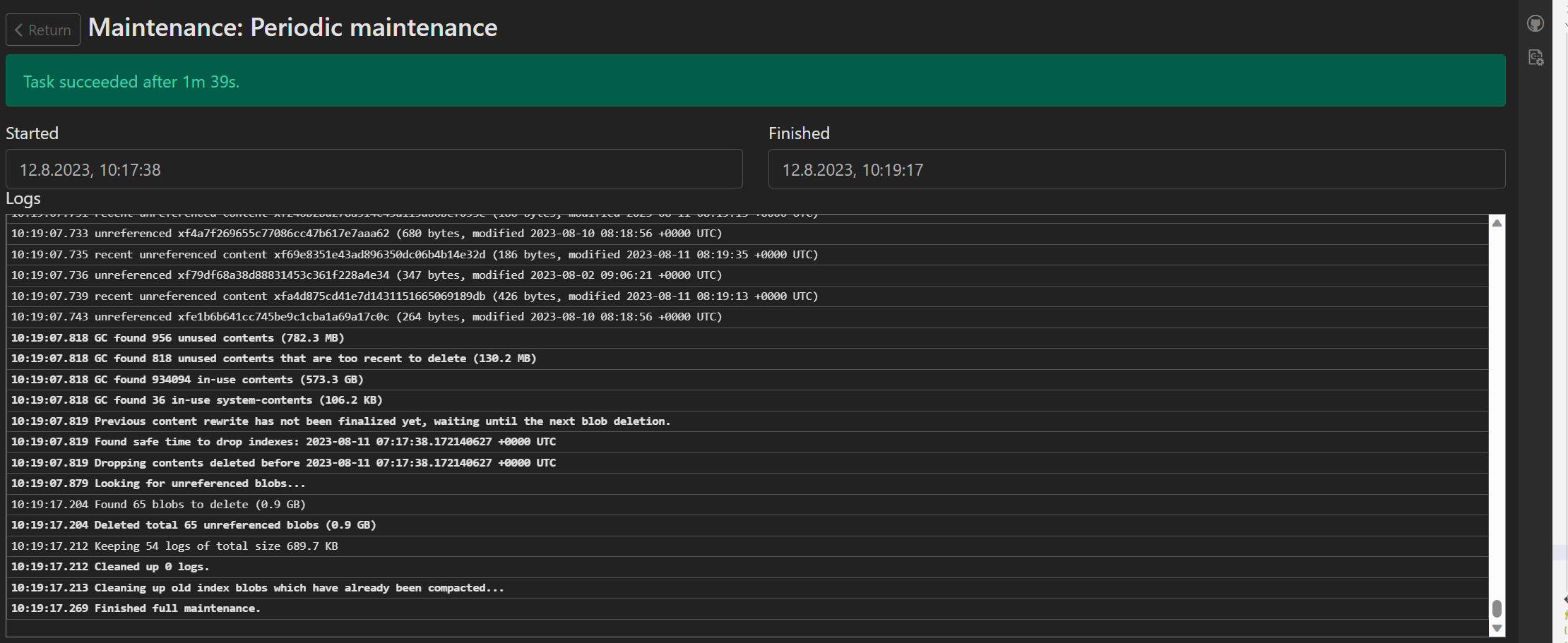 Full maintenance errors not showing in KopiaUI · Issue #3214 · kopia/kopia · GitHub