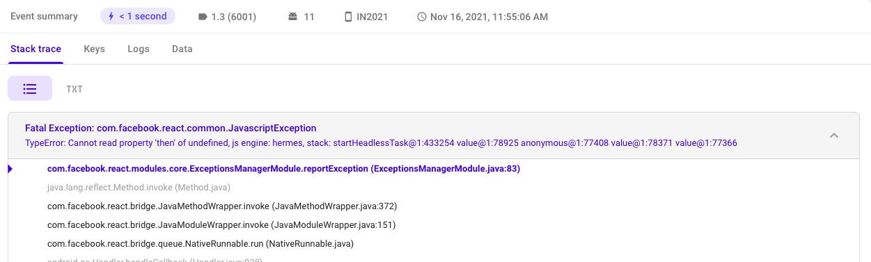 Android App Started Crashing In Last Few Hours On Production Fatal Exception Comfacebook