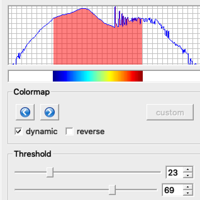 Update colormap when changing thresholds of a mesh with a widget ...
